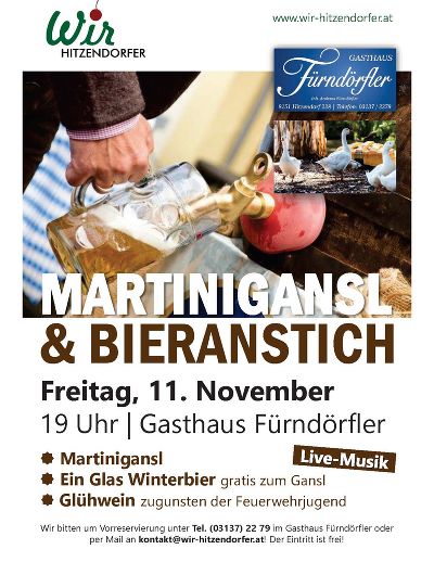 Martinigansl und Bieranstich - Marktgemeinde Hitzendorf